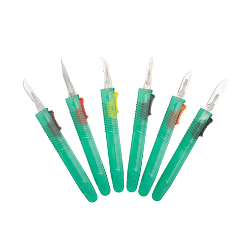 SurgiMac | RELICut Retractable Sterile Disposable Safety Scalpels with ...